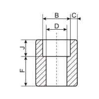Socket Weld Half Coupling Manufacturers- ASME B16.11 Drawing