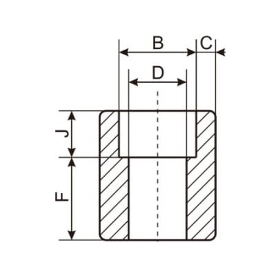 Socket Weld Half Coupling Manufacturers- ASME B16.11 Drawing