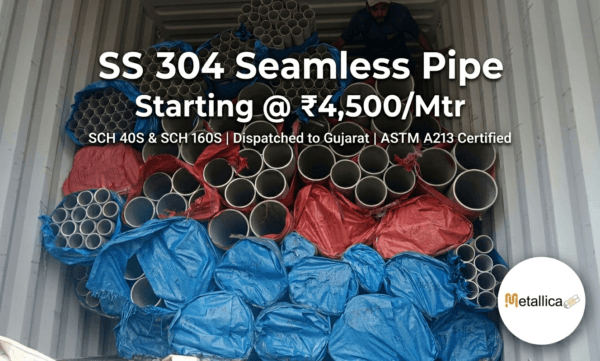Completed SS 304 Seamless Pipe Supply Project in Gujarat